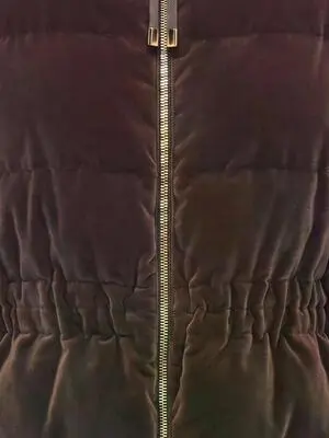 Fabiana Filippi Quilted Velvet-effect Coat