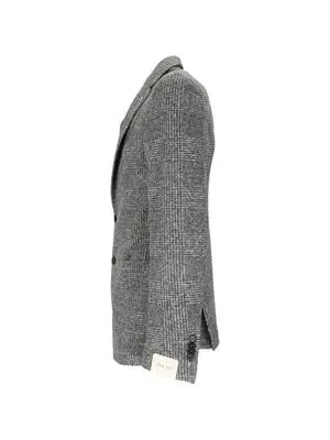 L.B.M. 1911 Checked Notched-lapel Blazer