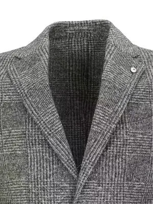 L.B.M. 1911 Checked Notched-lapel Blazer