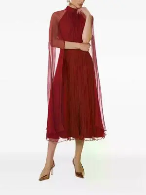 FRAMBOISE Belona Silk Midi Dress