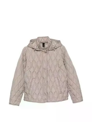 BETTY BARCLAY Quilted Hooded Jacket - Neutrals