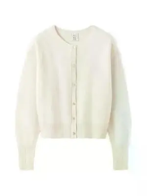 Almada Label Coco Wool Cardigan - White