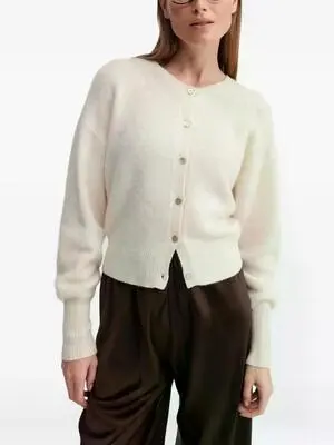 Almada Label Coco Wool Cardigan - White