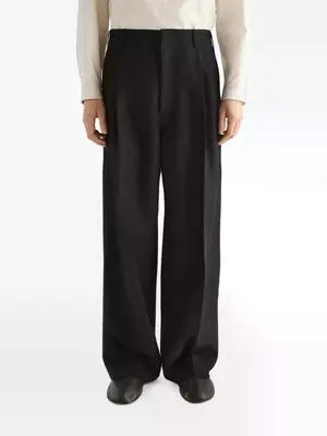 LEMAIRE Single-pleat Tailored Pants In Wool And Mohair Cloth