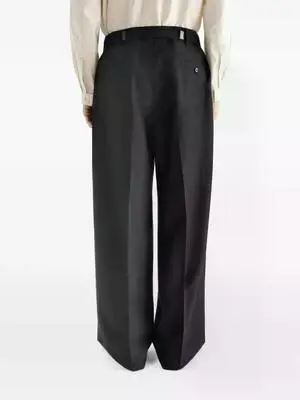 LEMAIRE Single-pleat Tailored Pants In Wool And Mohair Cloth