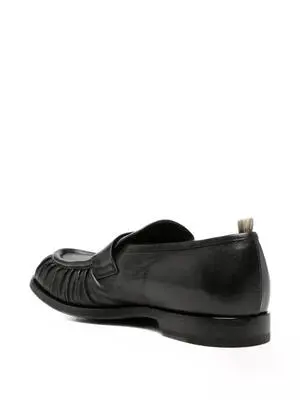 Officine Creative Sound 008 Ruched Leather Loafers