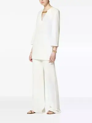 Valentino Garavani Vlogo Chain Kaftan Mini Dress - White