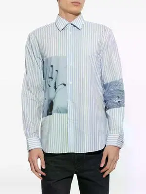 Paul Smith Striped Graphic-print Shirt