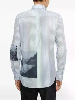 Paul Smith Striped Graphic-print Shirt