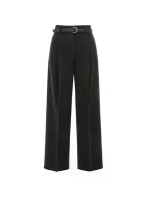 Max Mara Wool Wide-leg Trousers - Grey