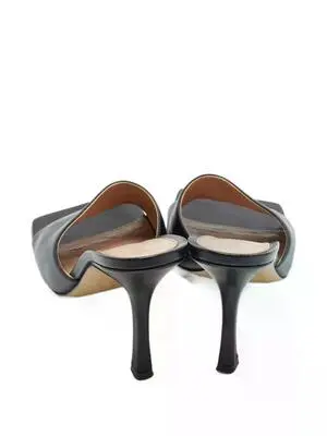 Bottega Veneta Stretch Square-toe Sandals - Black