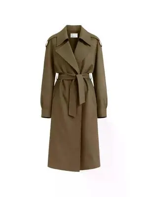 THE FRANKIE SHOP Esben Double-breasted Belted Trench Coat