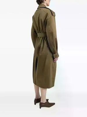THE FRANKIE SHOP Esben Double-breasted Belted Trench Coat