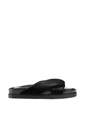 Bogner Padded Crossover-strap Slides - Black