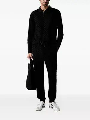 JOOP! Monogram-pattern Long-sleeve Polo Shirt