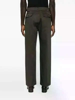 AMARANTO Buckled Straight-leg Trousers