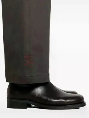 AMARANTO Buckled Straight-leg Trousers