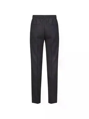 Tagliatore Drawstring Pleated Trousers - Grey
