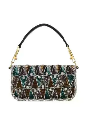 Valentino Garavani Locò Small Embroidered Shoulder Bag