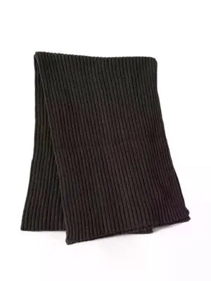 Rick Owens Ribbed-knit Long Scarf - Black