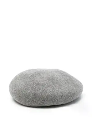 VIVIENNE WESTWOOD Orb-embroidered Beret - Grey