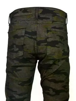 LIFEISWAR Camouflage-print Straight-leg Trousers