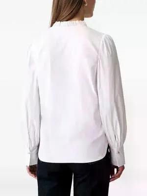 JOOP! Ruffled-collar Pintuck Blouse