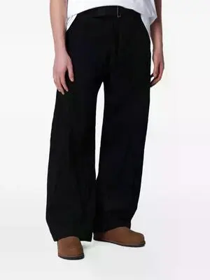 Studio Nicholson Belted Wide-leg Jeans - Black