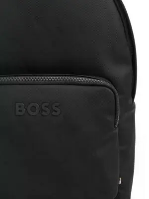 BOSS Logo-patch Zip-around Backpack