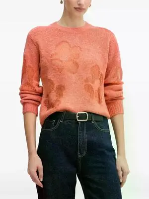 BENETTON Crew-neck Sweater - Orange