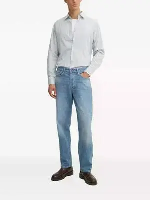BENETTON Button-up Straight-leg Jeans - Blue
