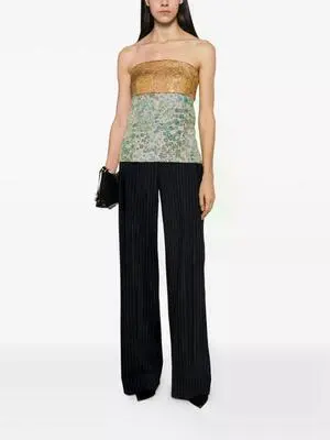Dolce & Gabbana Pinstriped Wide-leg Trousers