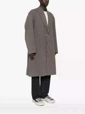 Mihara Yasuhiro Shifted-shoulder Overcoat