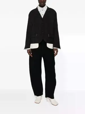 Soh Check-pattern Button-down Blazer - Brown