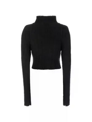 Rick Owens Cropped Con Top - Black