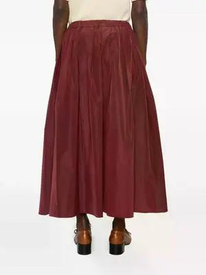 Max Mara Pleated A-line Maxi Skirt
