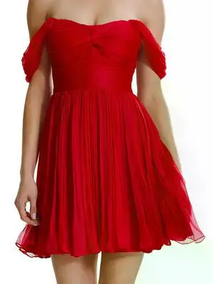 FRAMBOISE Khalesi Off-the-shoulder Mini Dress