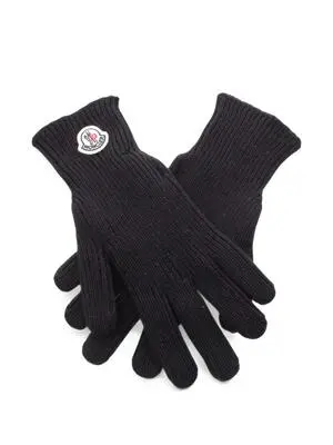 Moncler 2020s Logo-patch Ribbed Gloves