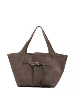 LIFFNER Belted Suede Tote Bag