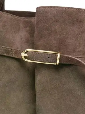 LIFFNER Belted Suede Tote Bag