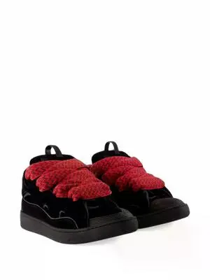 LANVIN Curb Jersey Sneakers - Black