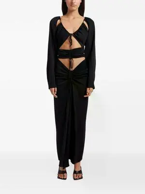 Christopher Esber Ruched Cutout-detail Maxi Dress