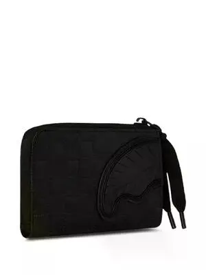 SPRAYGROUND Check Shark-mouth Wallet - Black