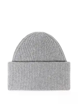 LANEUS Ribbed-knit Cashmere Beanie Hat
