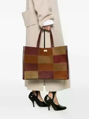 ANYA HINDMARCH Mortimer Patchwork Suede Tote Bag