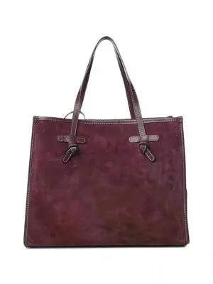 GIANNI CHIARINI Large Marcella Knotted Suede Shoulder Bag