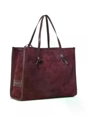 GIANNI CHIARINI Large Marcella Knotted Suede Shoulder Bag