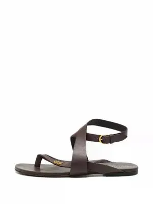 Dior Up Ankle-strap Flat Sandals - Brown