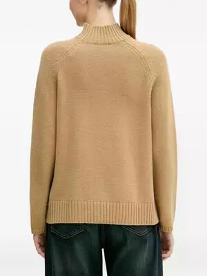 BENETTON Cable-knit Fringe-detail Sweater