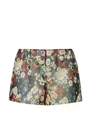 Khaite Floral-print Shorts